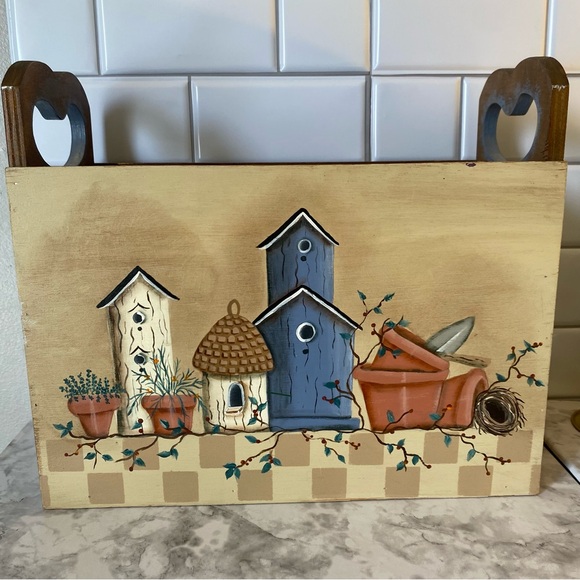 Accents | Rustic Birdhouse Design Wooden Caddymagazine Rack | Poshmark
